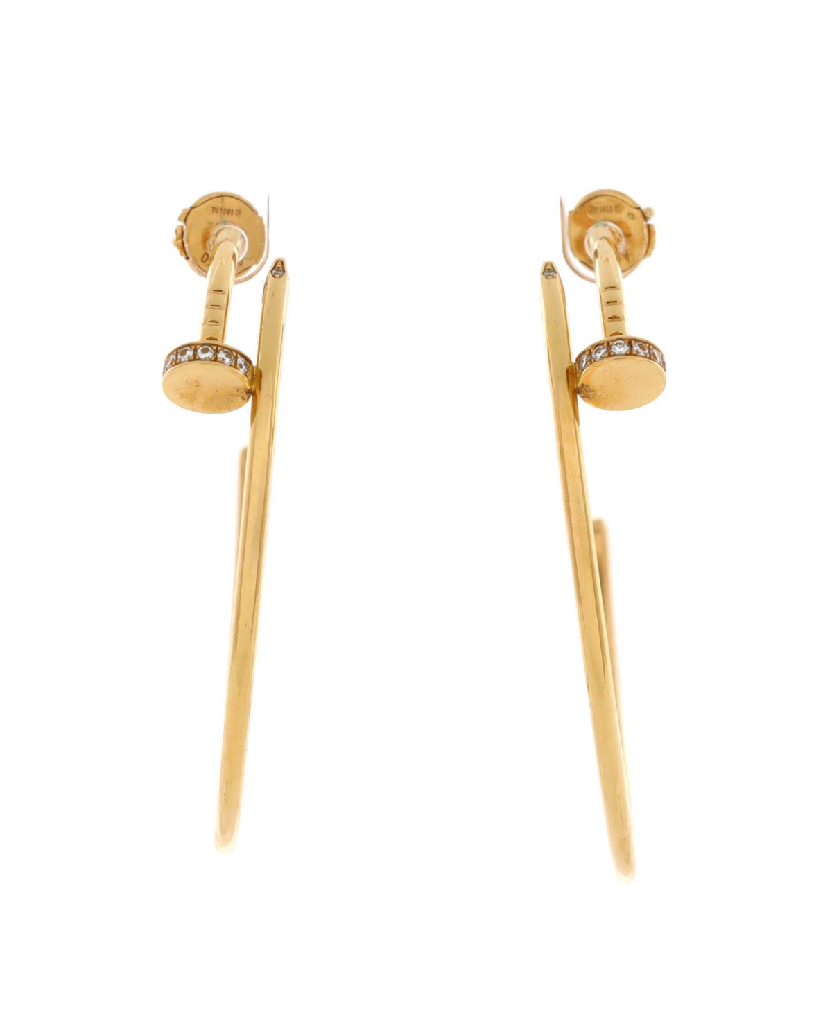 Click here for Pre-Owned Cartier Juste un Clou Hoop Earrings - 18... prices