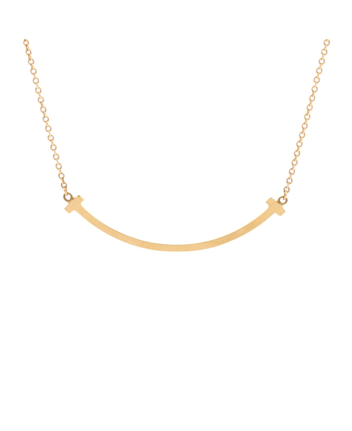 Click here for Pre-Owned Tiffany & Co T Smile Pendant Necklace -... prices