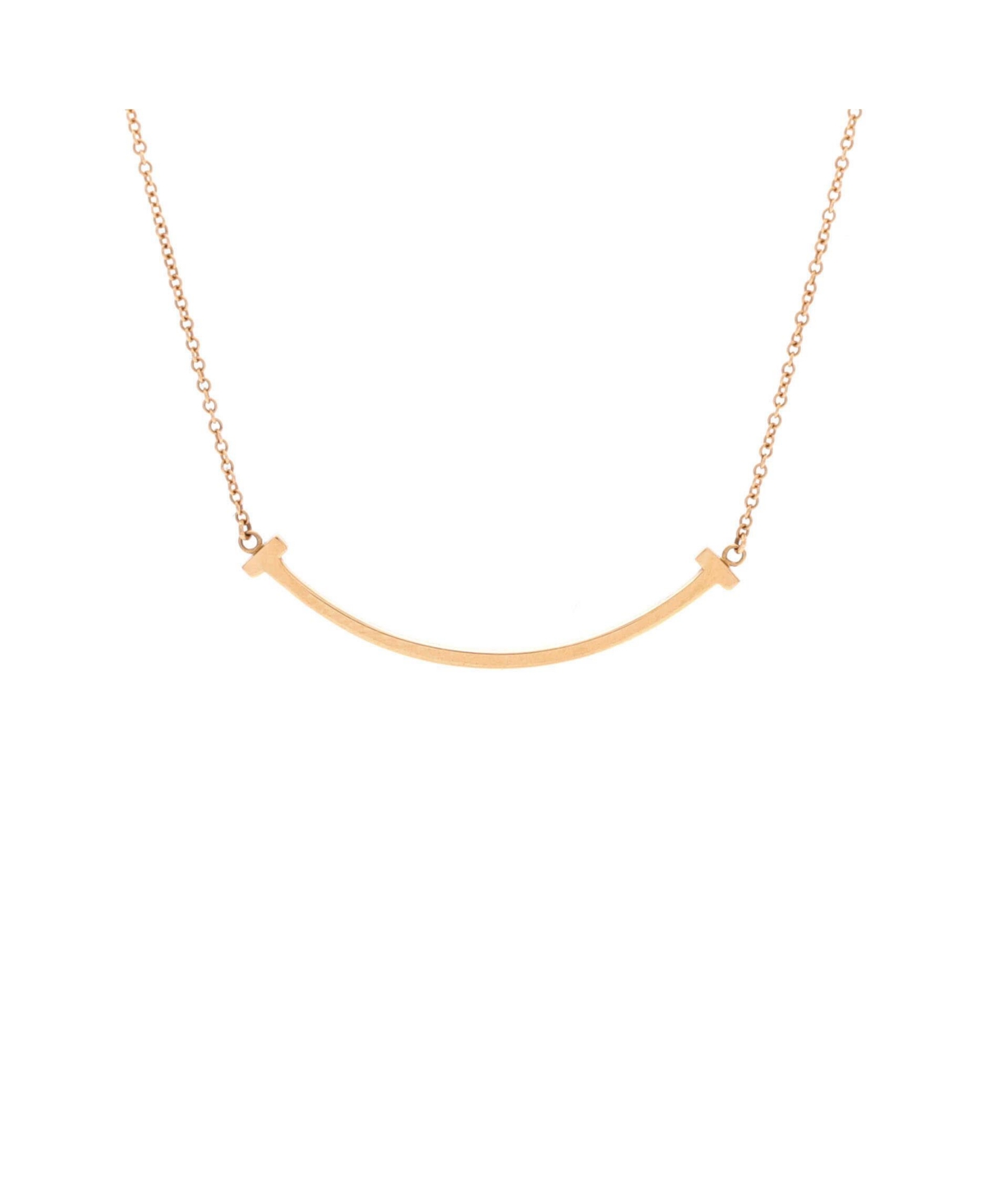 Click here for Pre-Owned Tiffany & Co T Smile Pendant Necklace -... prices