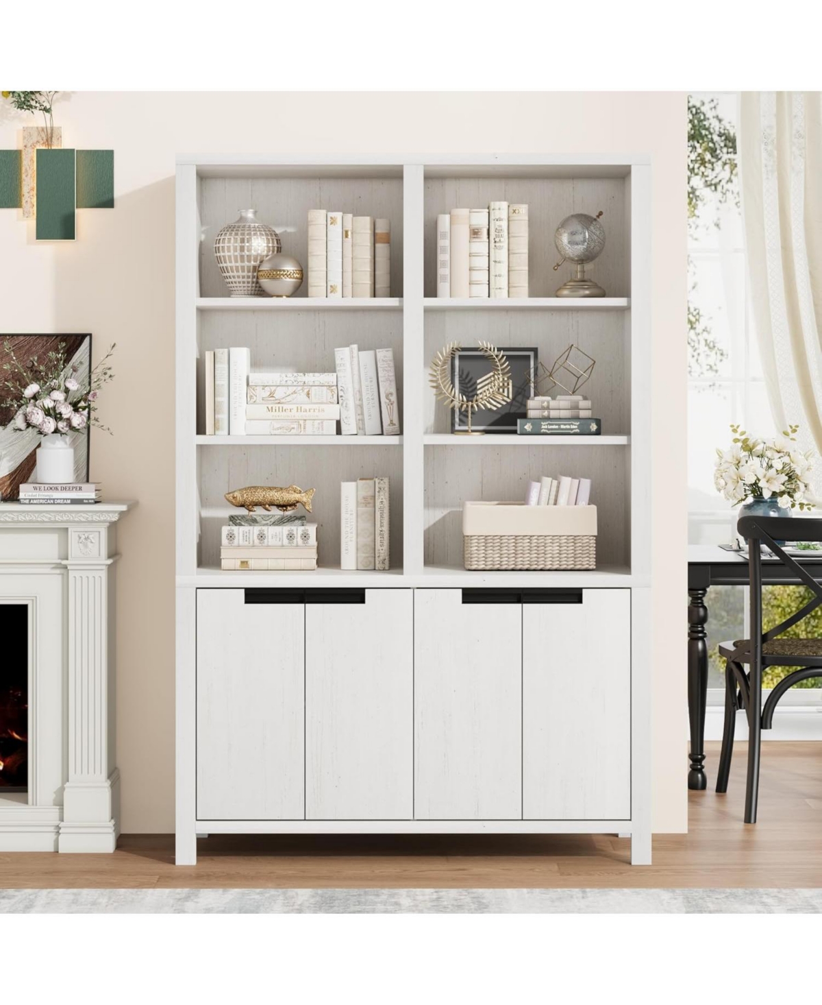 Click here for Gaomon Tall Bookshelf with Double Storage  6-Tier... prices