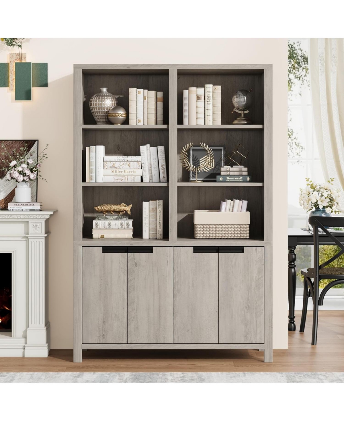 Click here for Gaomon Tall Bookshelf with Double Storage  6-Tier... prices