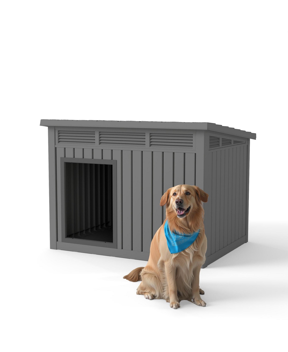 Click here for Decksplore 259 inclined top air pole kennel gray a... prices