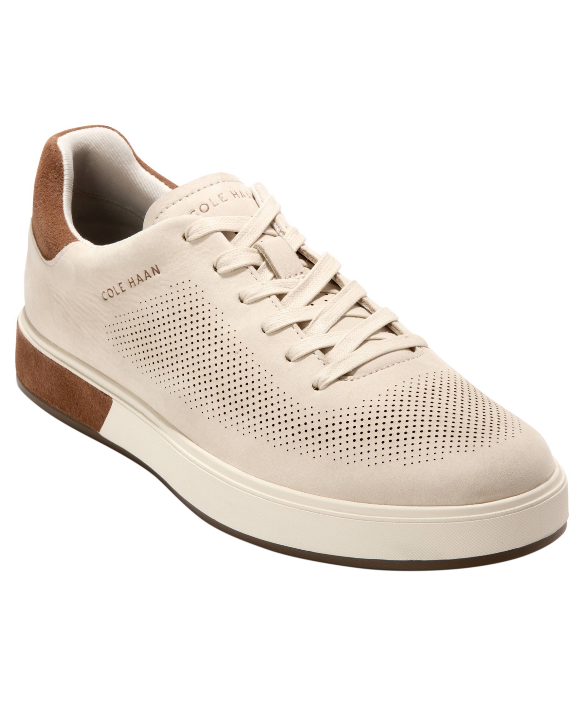 Cole Haan Mens GrandPrÃ¸ Angleace Sneaker - Angora Nubuck