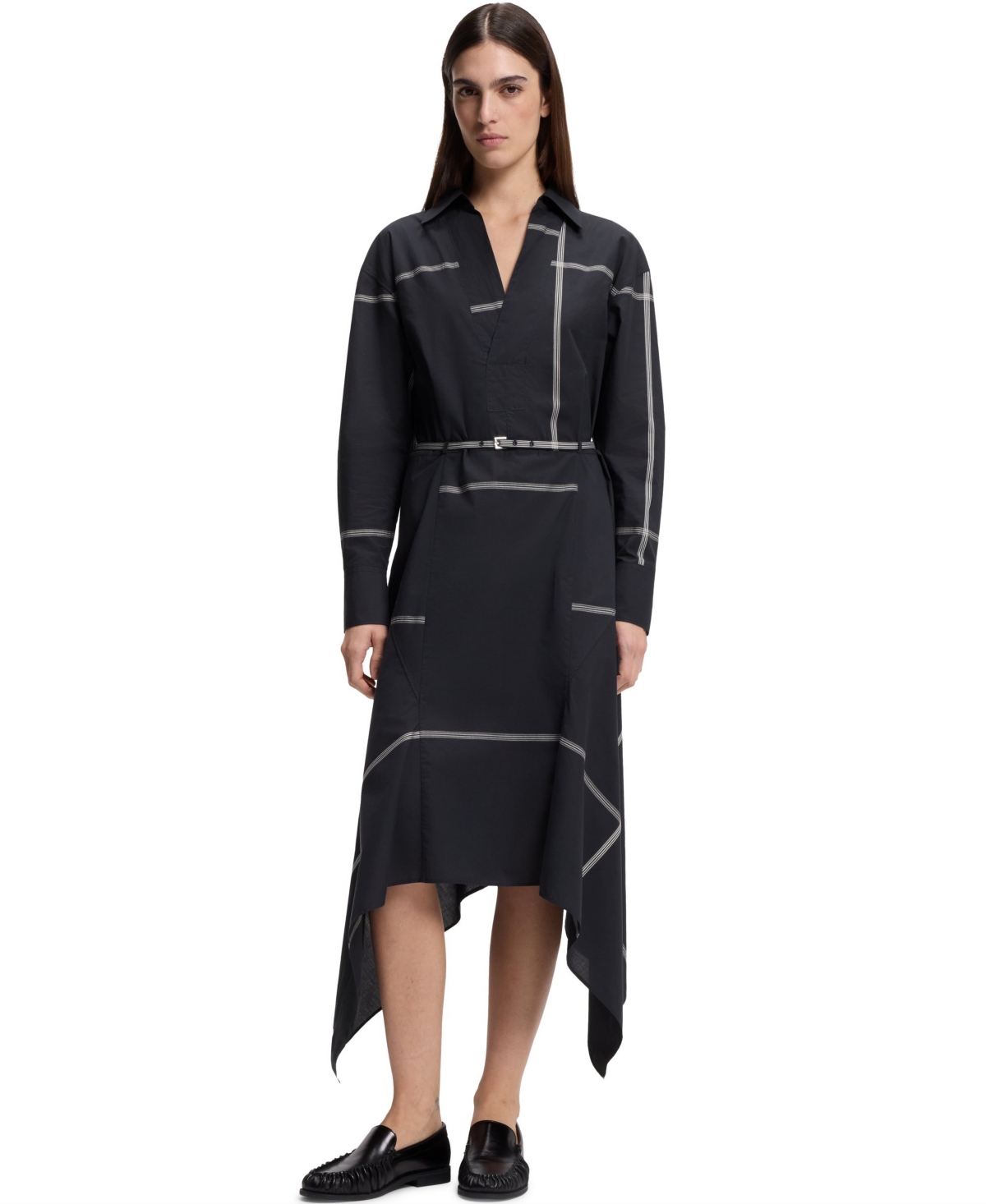 Click here for Boss by Hugo Boss Womens Cotton Canvas Collared Sh... prices