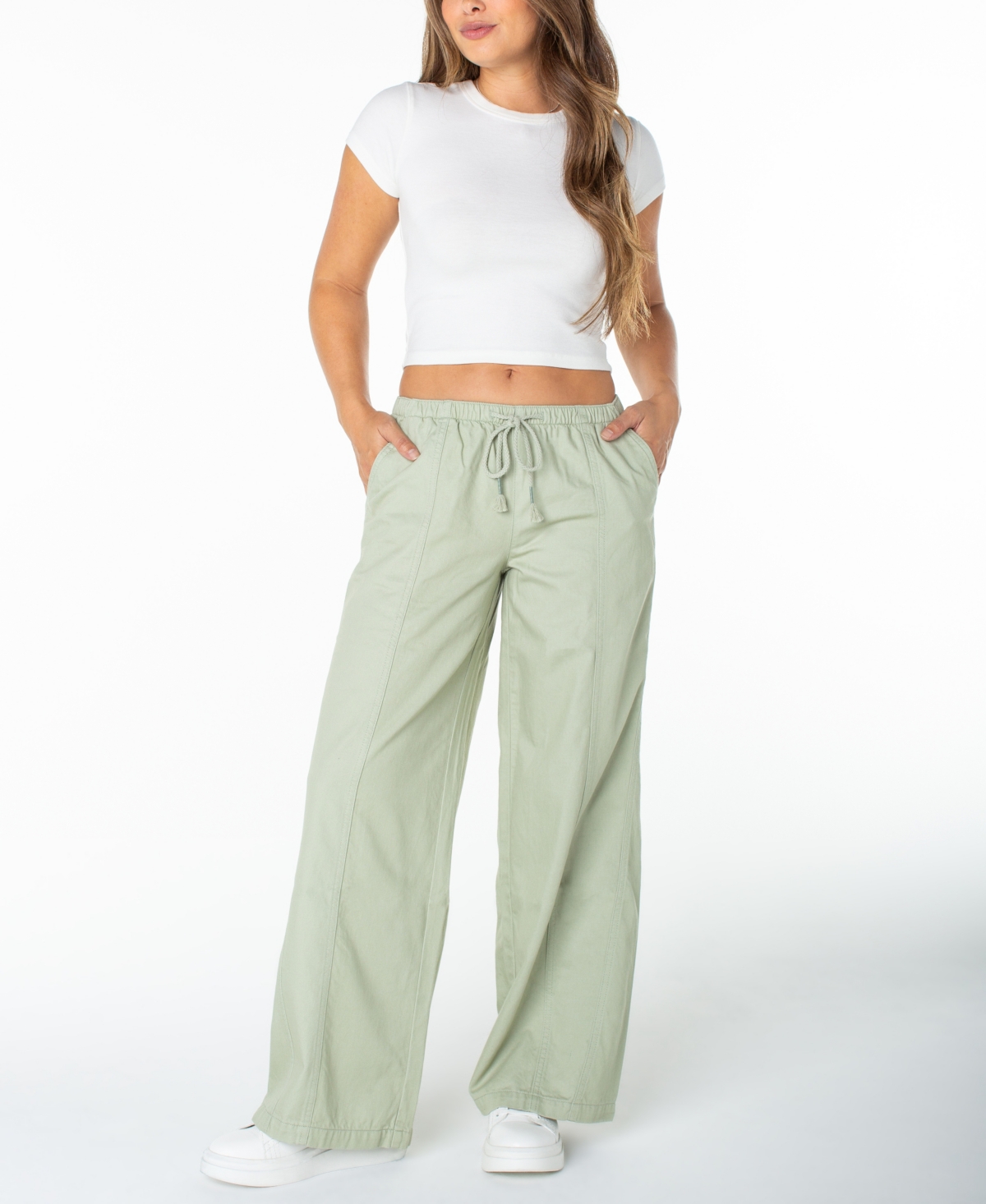 Click here for Celebrity Pink Juniors Pull-On Wide-Leg Pants - De... prices
