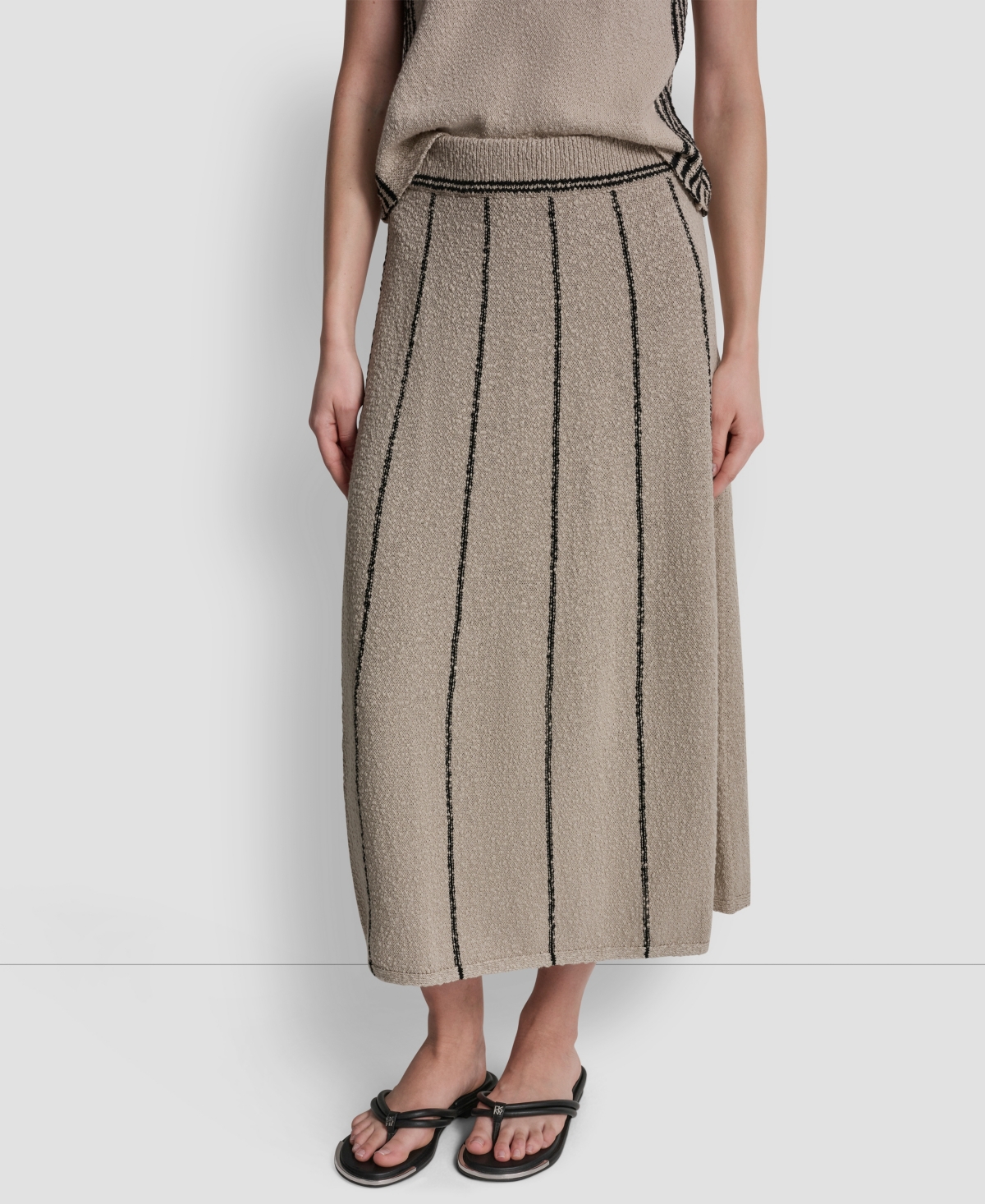 Click here for Dkny Jeans Womens Vertical Striped Detail Maxi Pul... prices