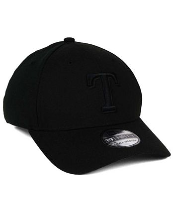 New Era Texas Rangers Black on Black Classic 39THIRTY Cap - Macy's