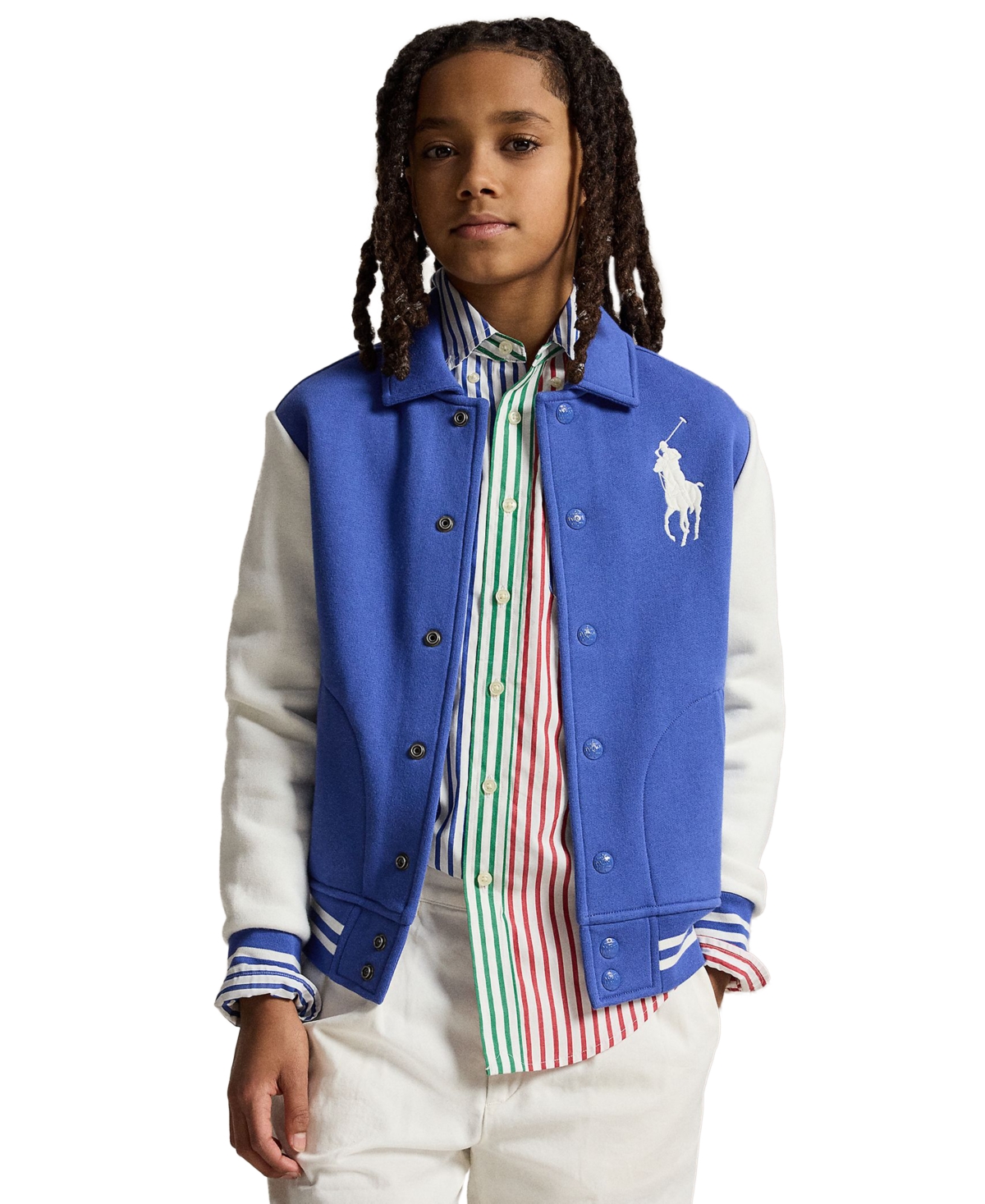 Click here for Polo Ralph Lauren Boys 8-20 Fleece Collared Bomber... prices