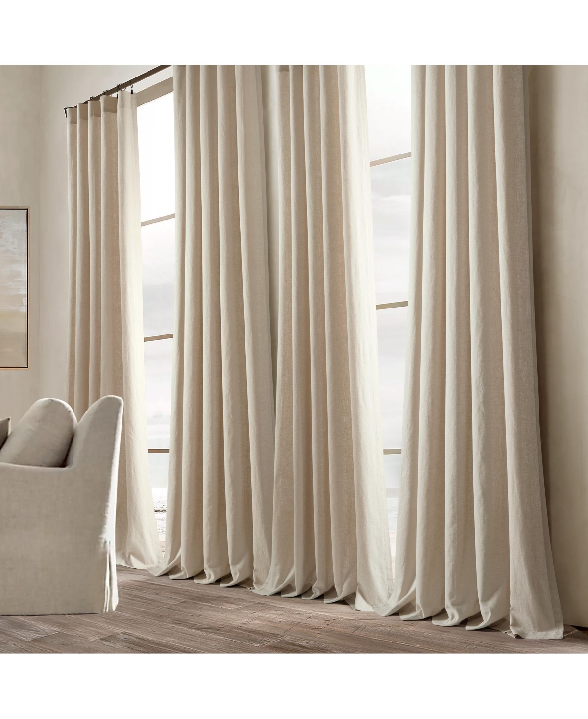 Click here for Lush Decor Belgian Flax Linen Blend Window Curtain... prices