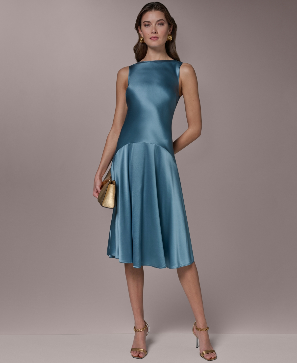 Click here for Donna Karan New York Womens Sleeveless Boat Neck M... prices