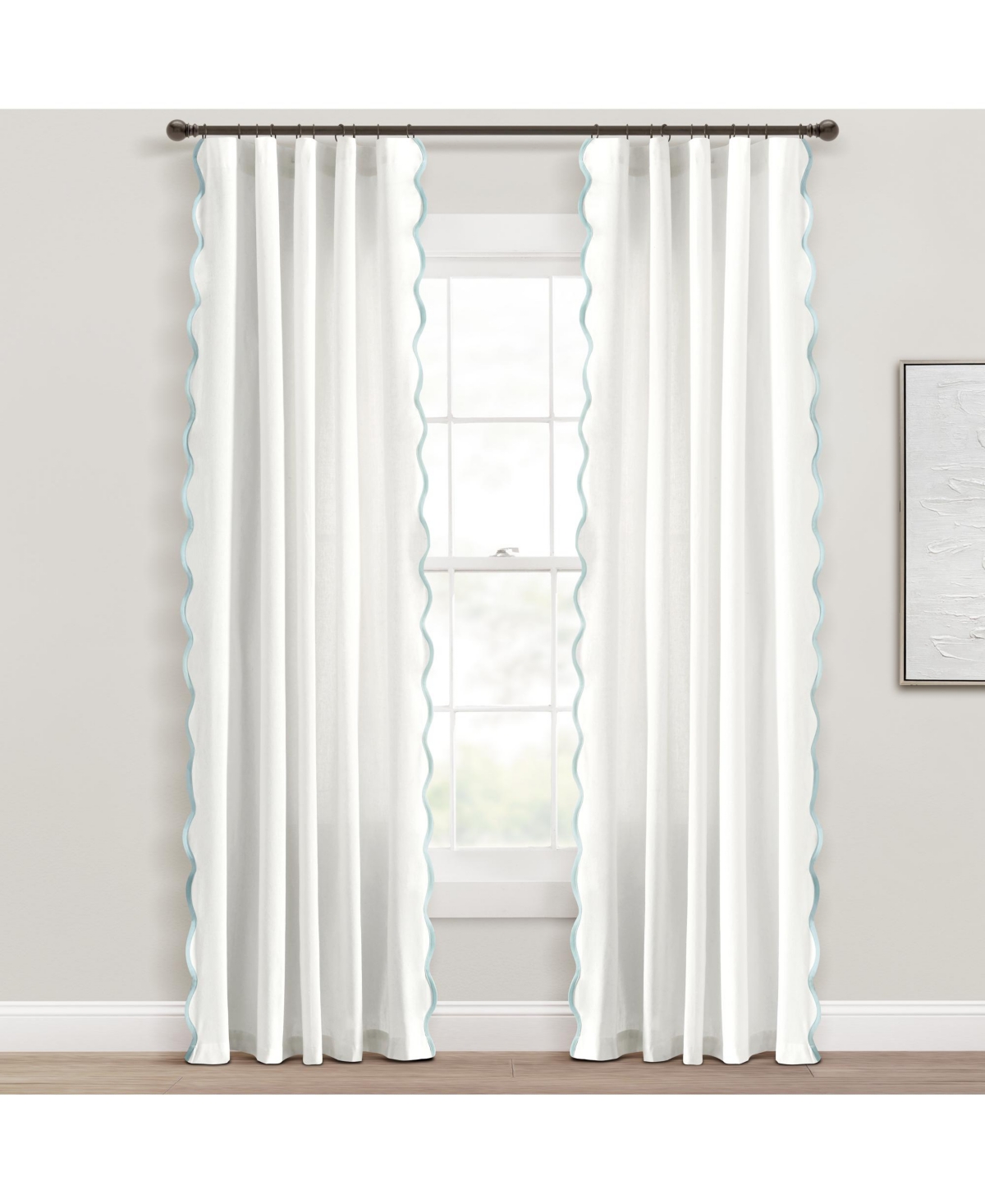 Click here for Lush Decor Coastal Chic Scalloped Edge Light Filte... prices