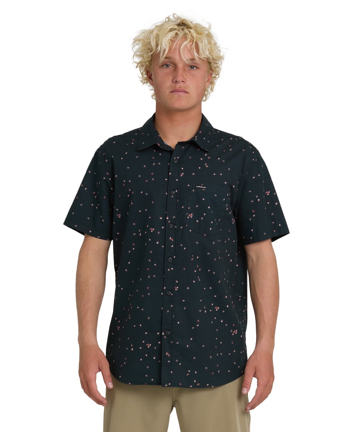 Click here for Quiksilver Mens Classic Short-Sleeve Shirt - Anthr... prices