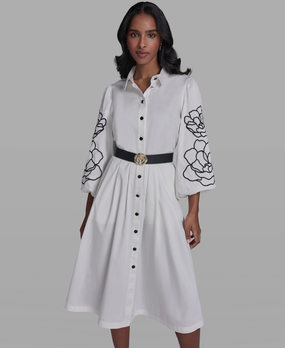 Click here for Karl Lagerfeld Paris Womens Collared Button Up Dre... prices