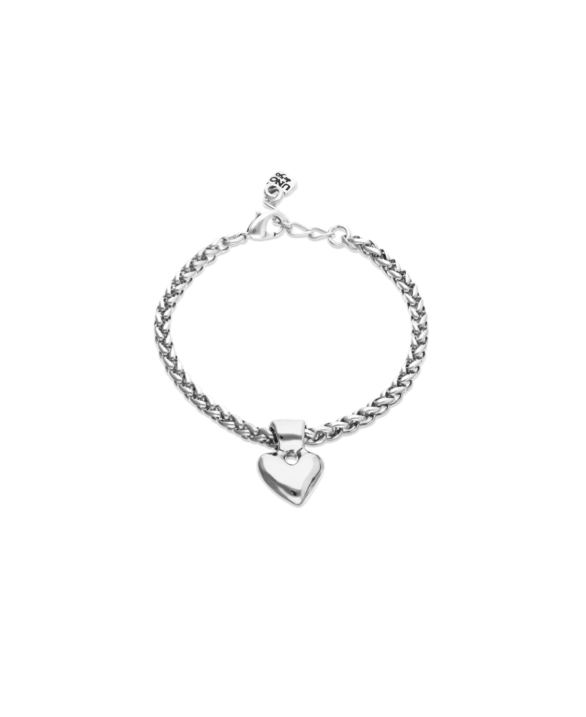 Click here for Unode50 Bracelet with Heart Detail Plated in Sterl... prices