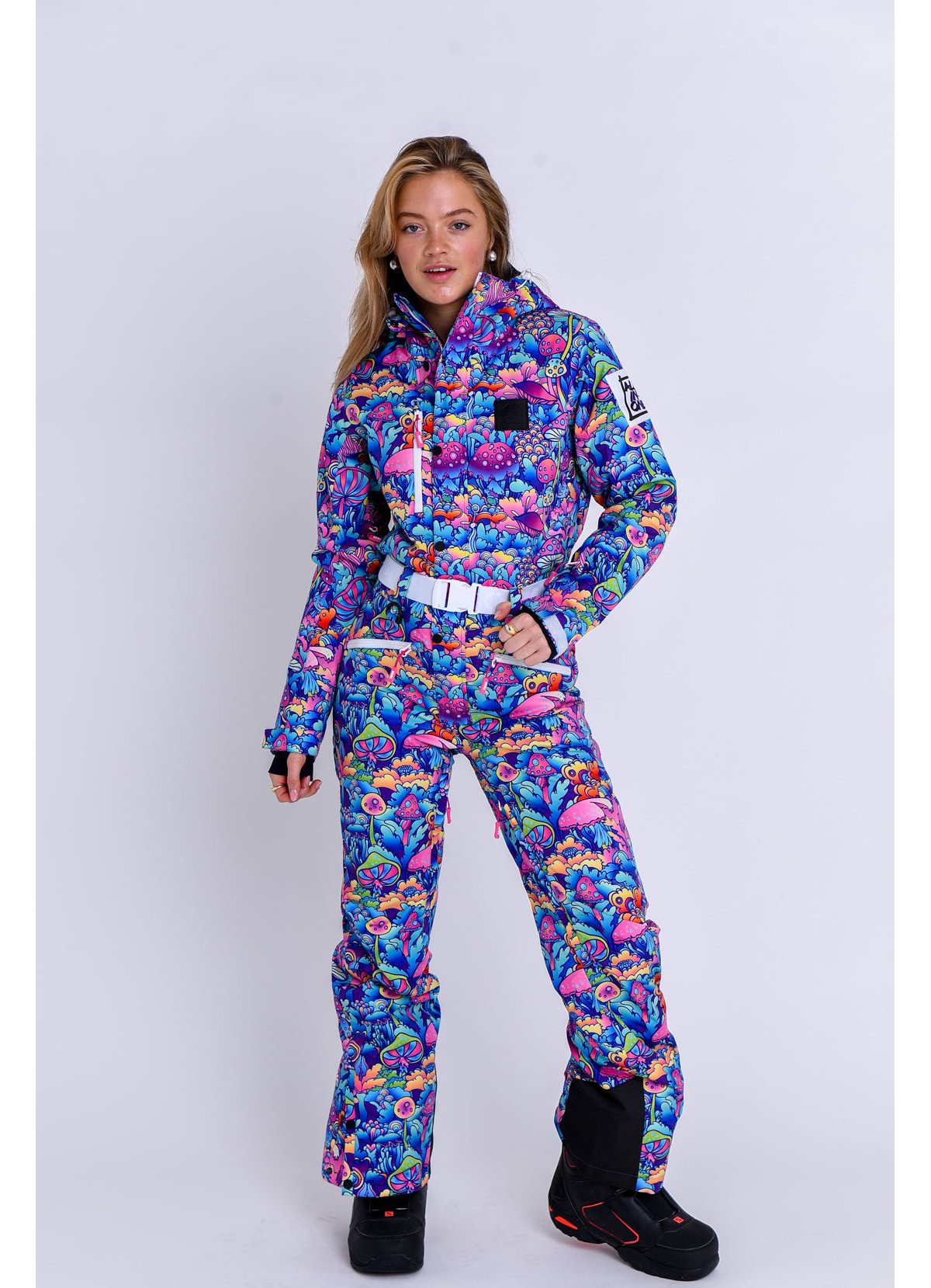 Click here for Oosc Womens How High Ski Suit - Colorful floral pa... prices