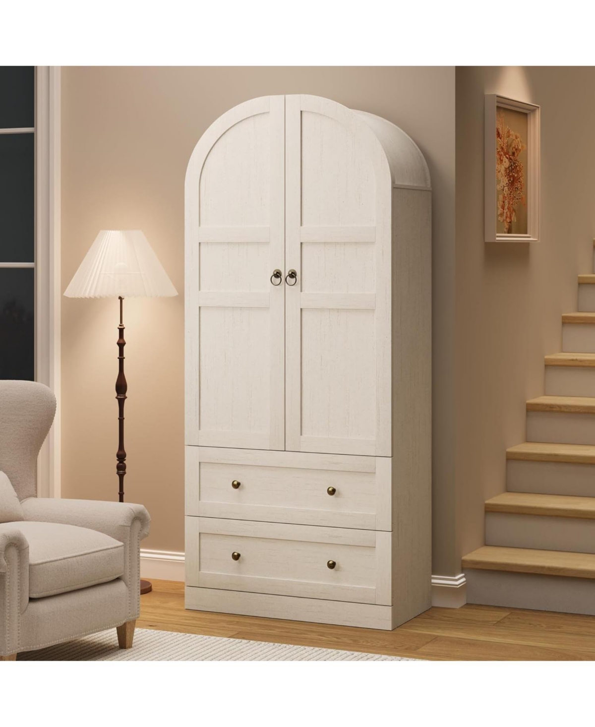 Click here for gaomon 72 Tall Dome Bookcase with Drawers  4-Tier... prices