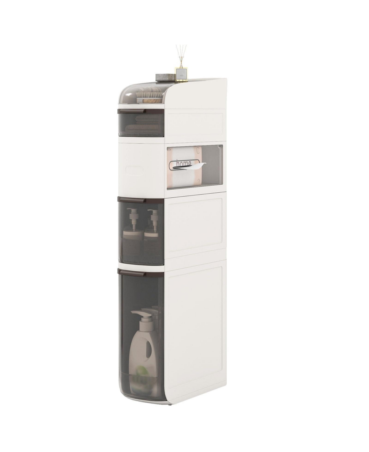 Click here for Volenca 5-Tier Narrow Bathroom Storage Cabinet wit... prices