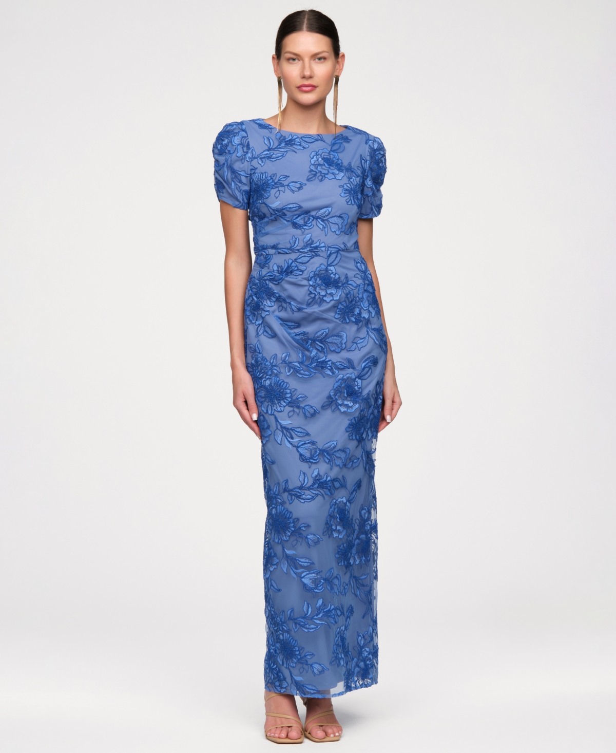 Click here for Js Collections Womens Oriana Short-Sleeve Gown - I... prices