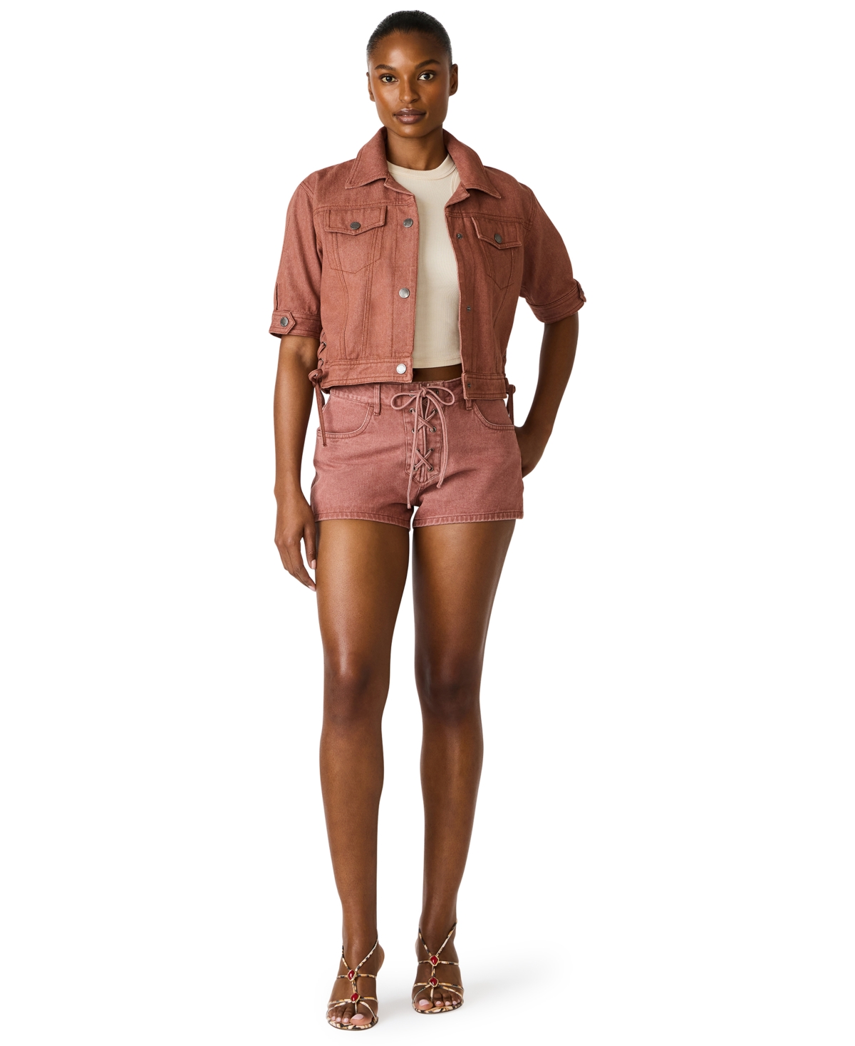 Click here for Steve Madden Womens Callisto Mid Rise Shorts - Zio... prices