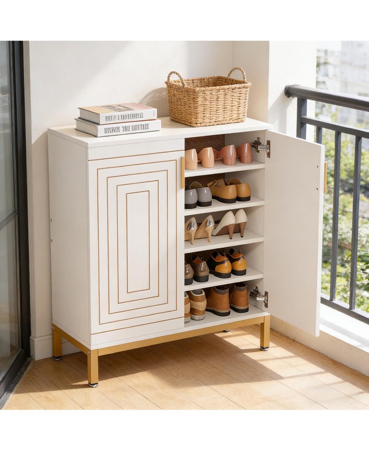 Click here for Clihome Multi Tier Shoe Storage Cabinet – D... prices