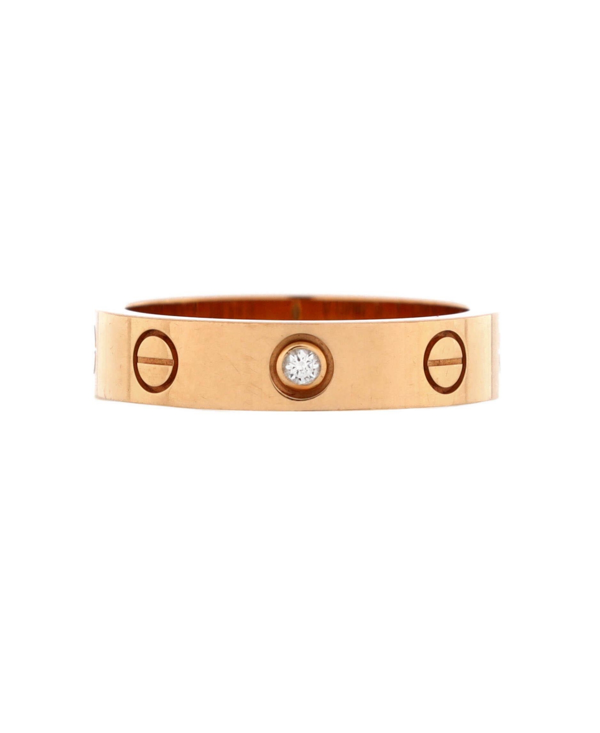 Click here for Pre-Owned Cartier Love Wedding Band 1 Diamond Ring... prices