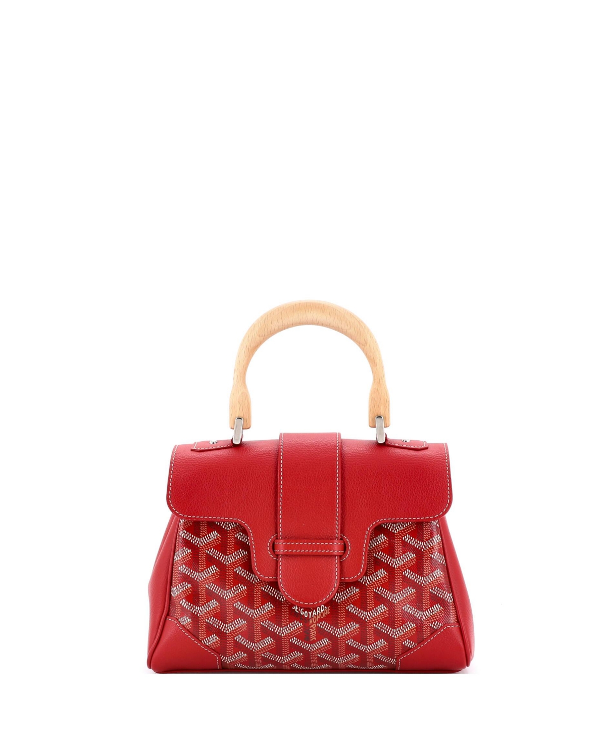 Click here for Pre-Owned Goyard Mini Saigon Top Handle Bag Coated... prices