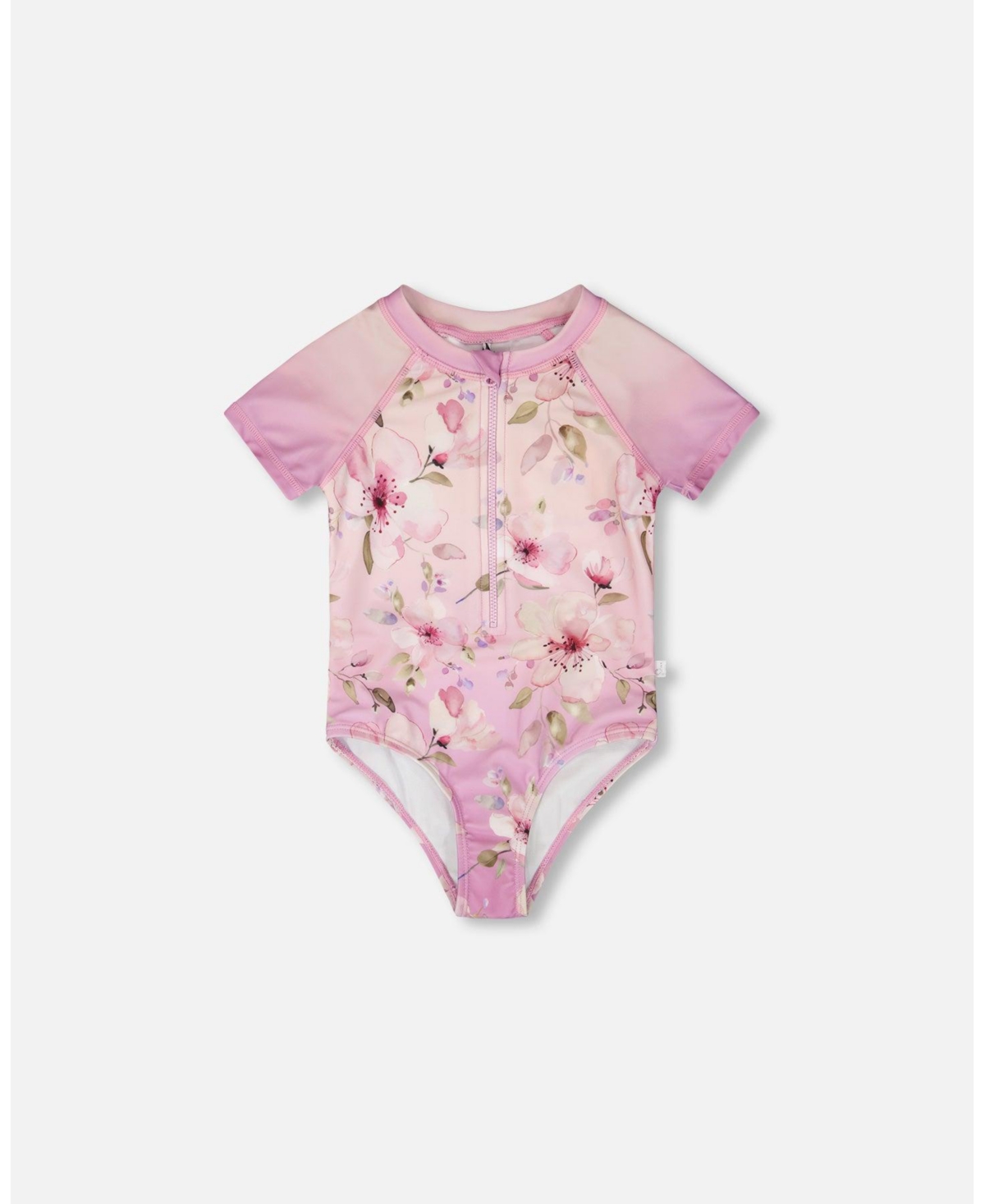 Click here for Deux par Deux Girls One-Piece Swimsuit - Purple fl... prices