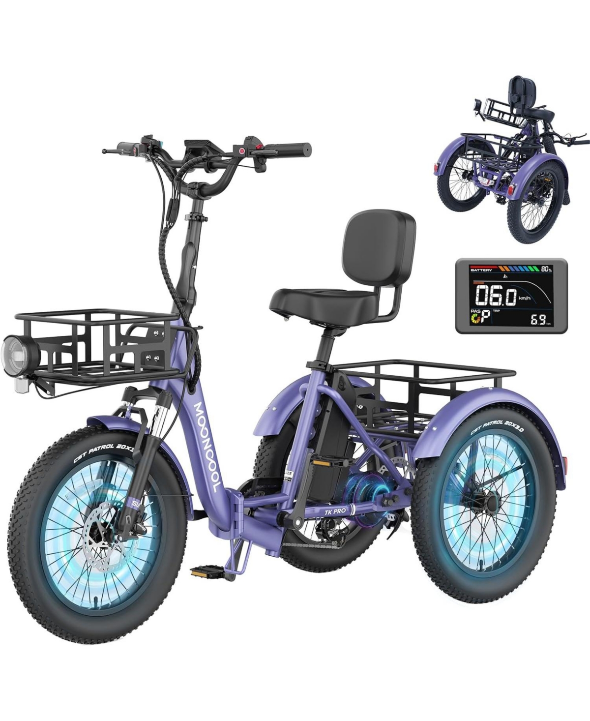 Click here for Mooncool Tk Pro 750W Foldable Electric Tricycle fo... prices