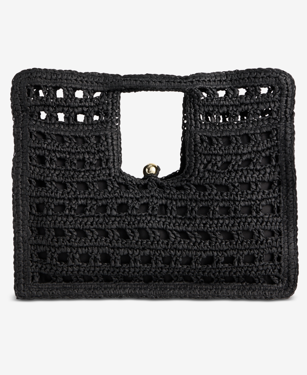 Click here for Square Straw Tote Bag  Macys Exclusive - Black prices