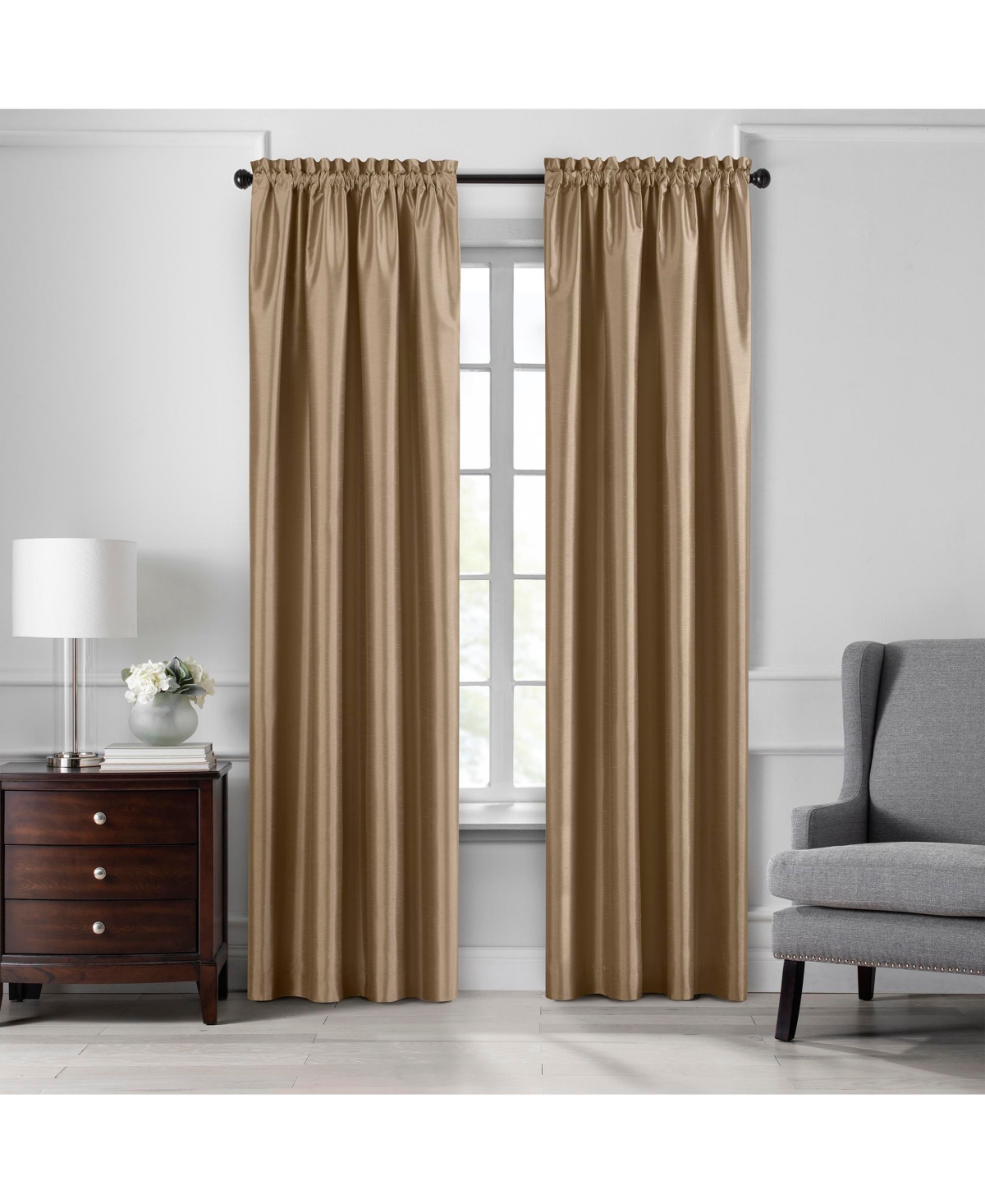 Click here for Elrene Home Fashions Colette Faux Silk Blackout Wi... prices