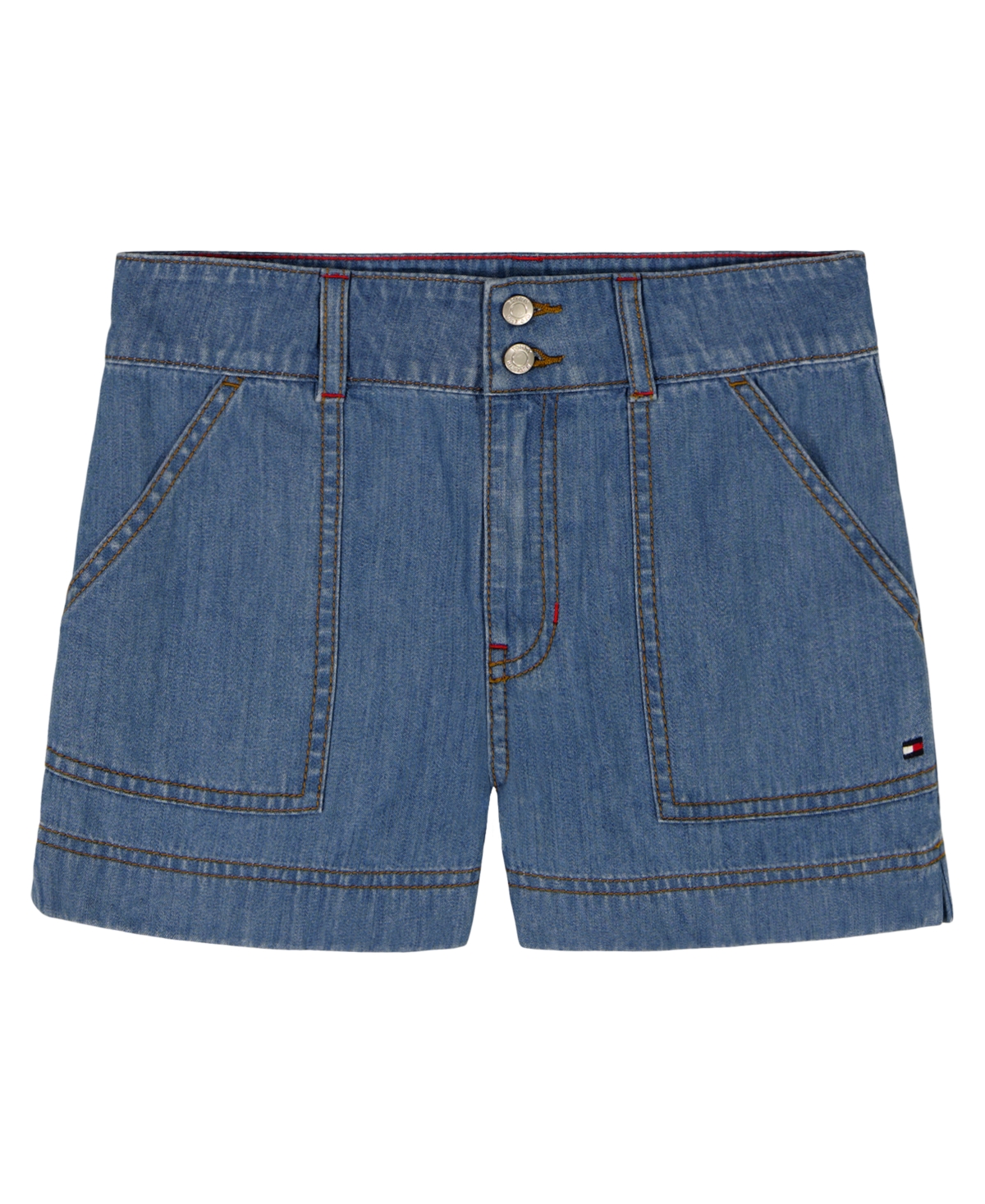 Click here for Tommy Hilfiger Girls 7-16 Seam Slit Denim Shorts -... prices
