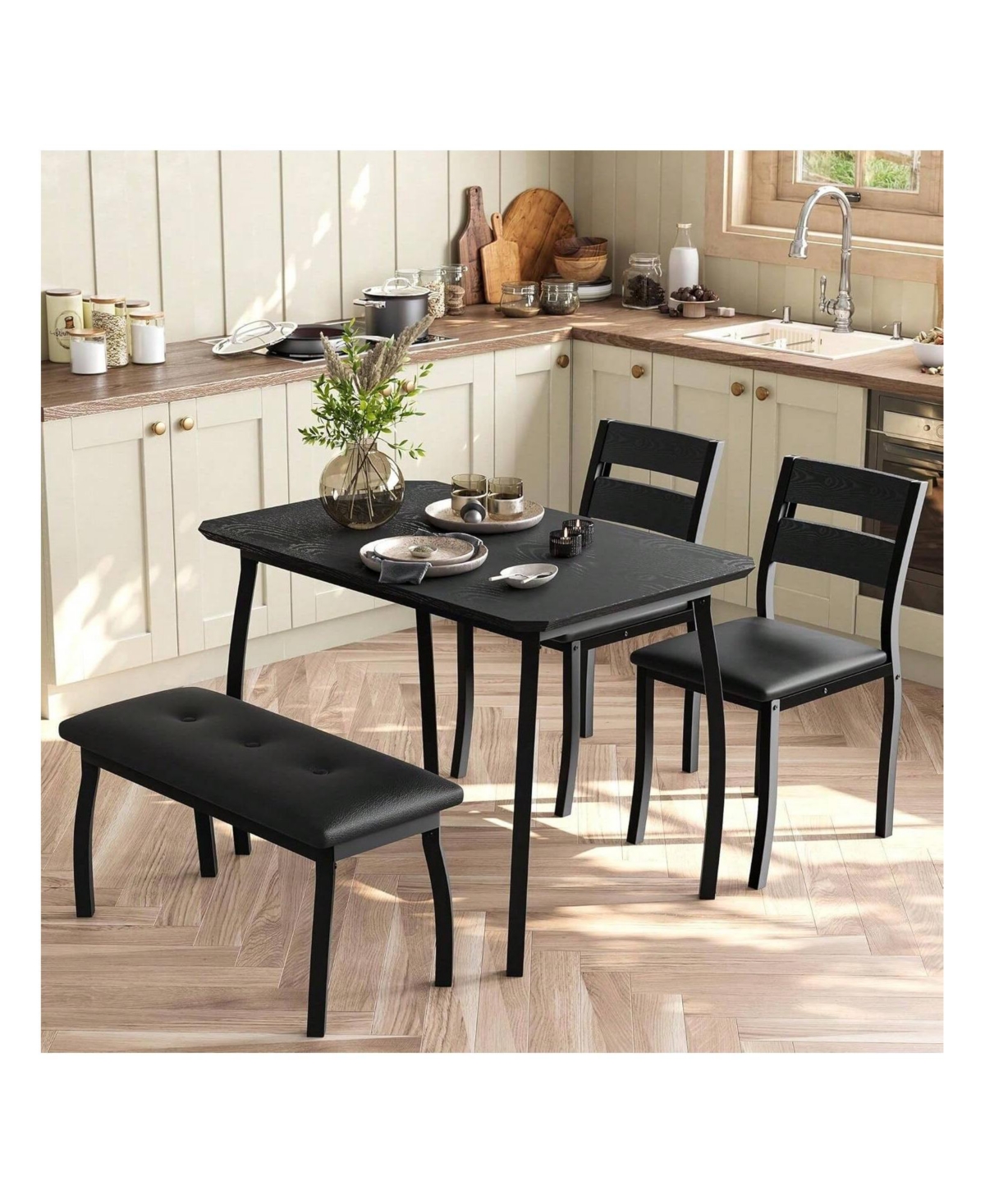 Click here for Gaomon Kitchen Table Home Dining Table Set For 4 W... prices