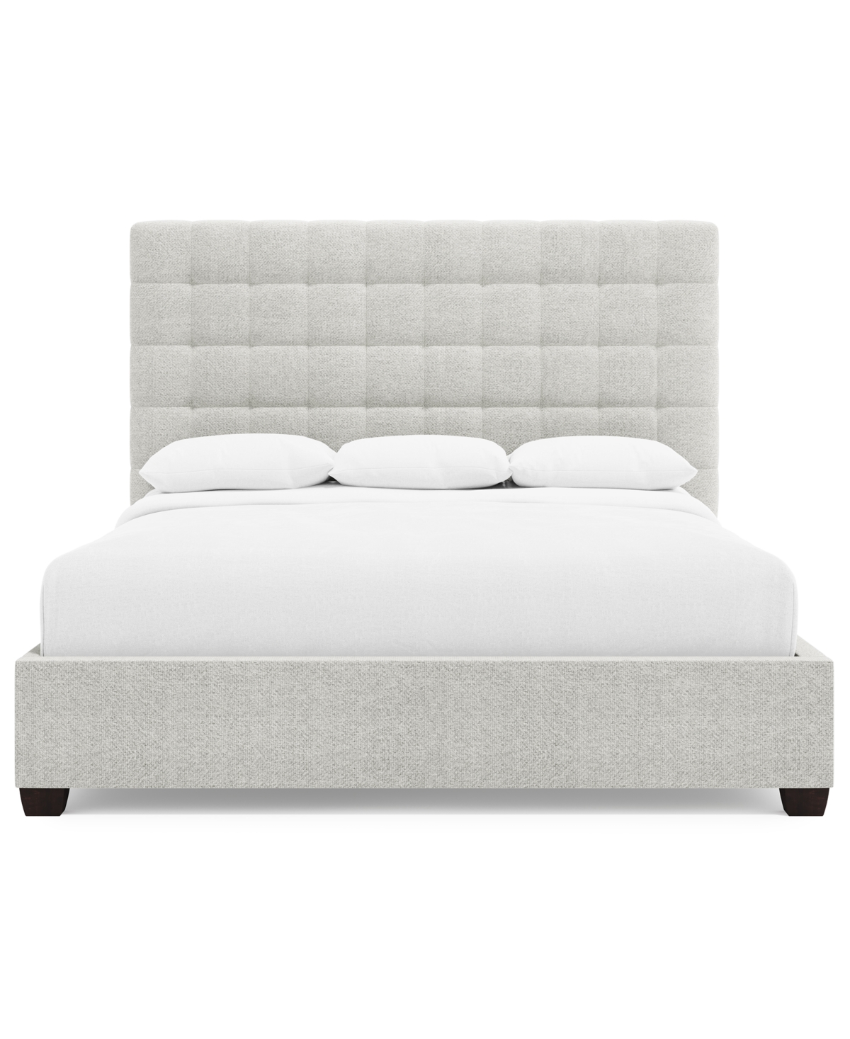 Click here for Avery King Upholstered Storage Bed - Light Gray prices