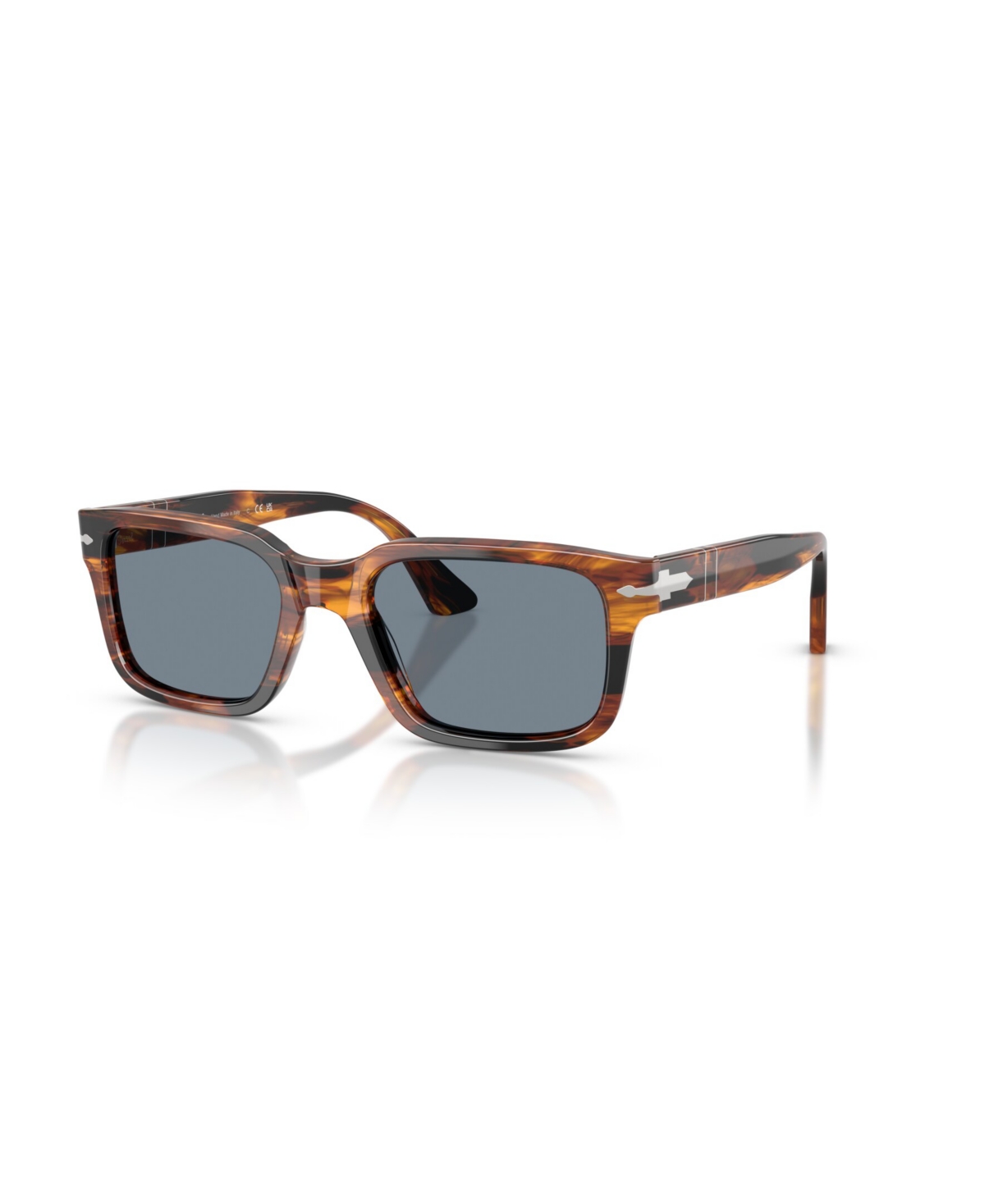 Click here for Persol Mens Rectangle Sunglasses  PO3272S - Stripe... prices