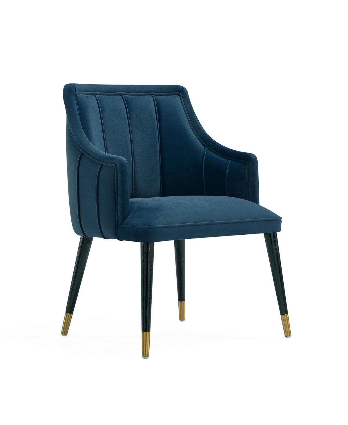 Click here for Eda 37.4 Wood Upholstered Dining Armchair - Midnig... prices