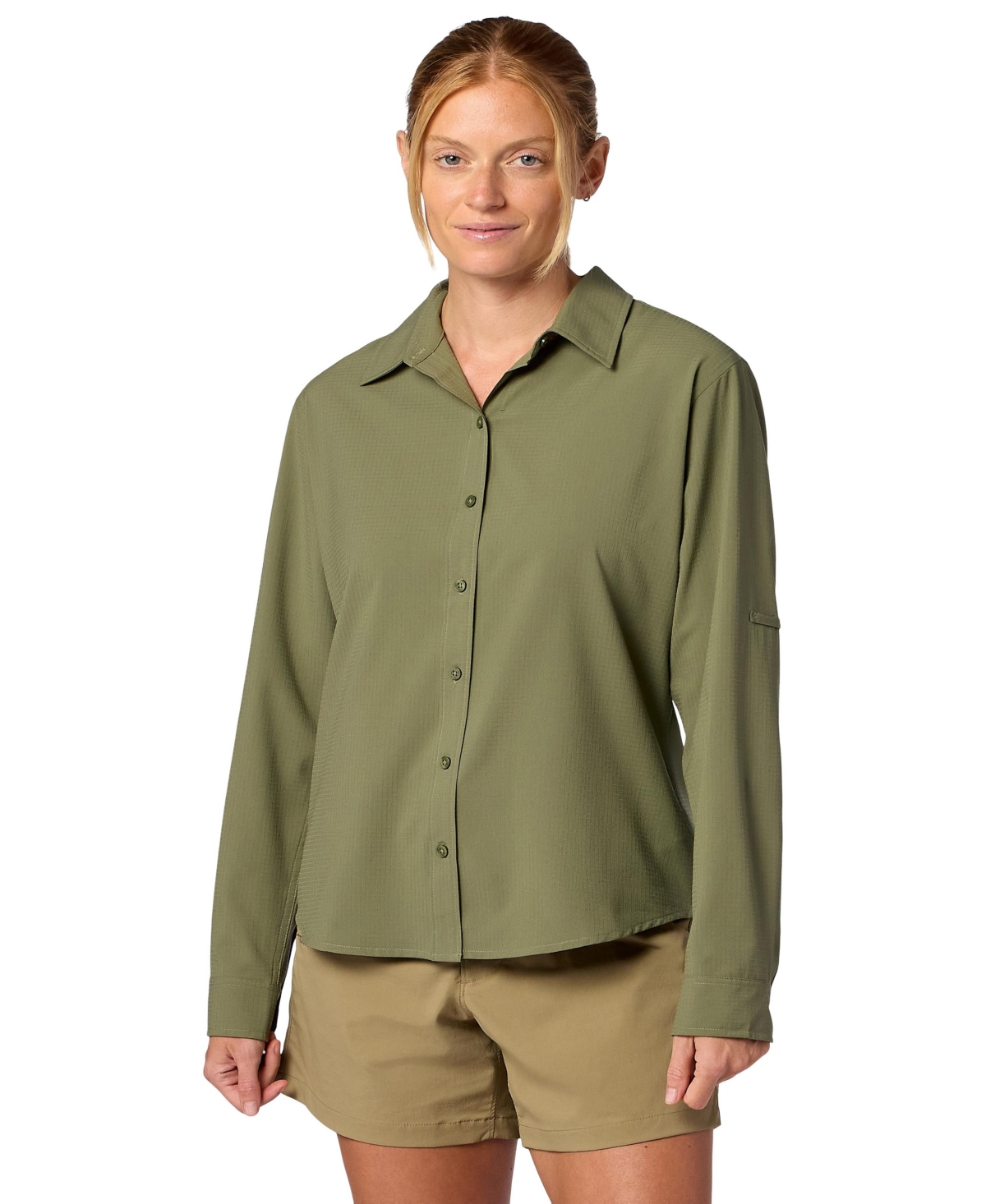 Click here for Marmot Womens Arex Long-Sleeve Shirt - Olive Grove prices