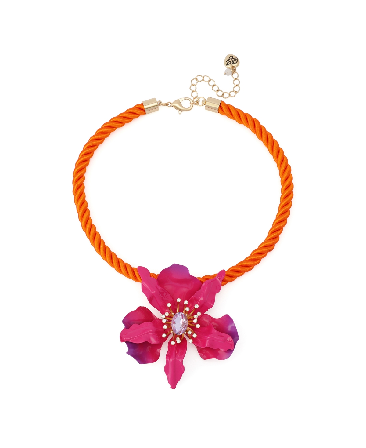 Click here for Betsey Johnson Pink Hothouse Bloom Orchid Pendant... prices