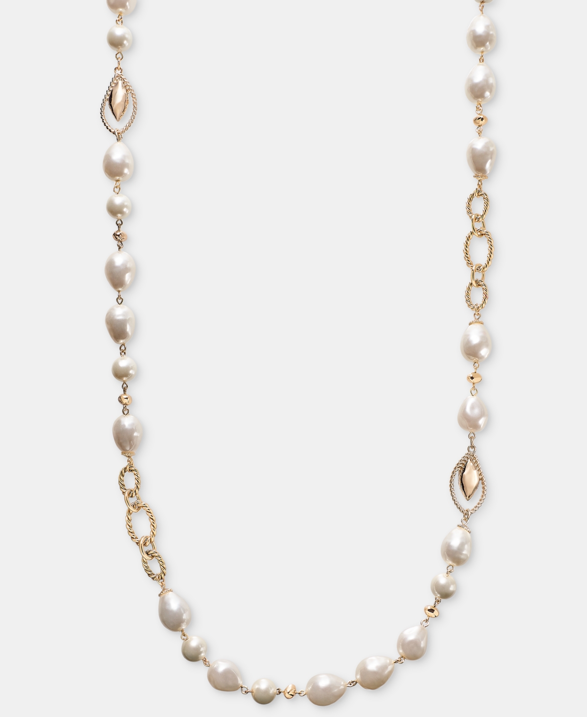 Click here for Anne Klein Baroque Imitation Pearl Textured Link 4... prices