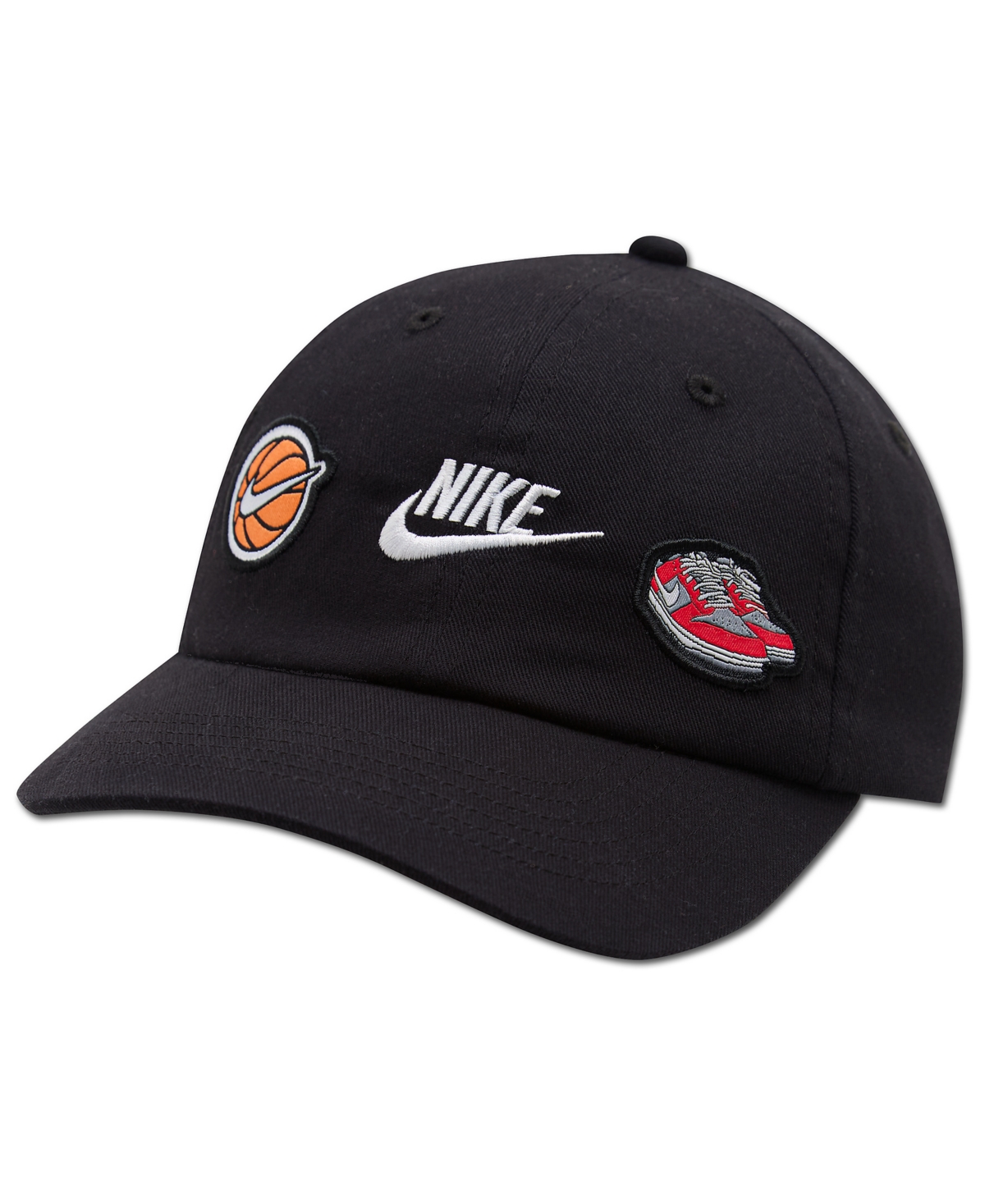 Click here for Nike Boys 4-7 Statement Patch Club Cap - Black/Mul... prices
