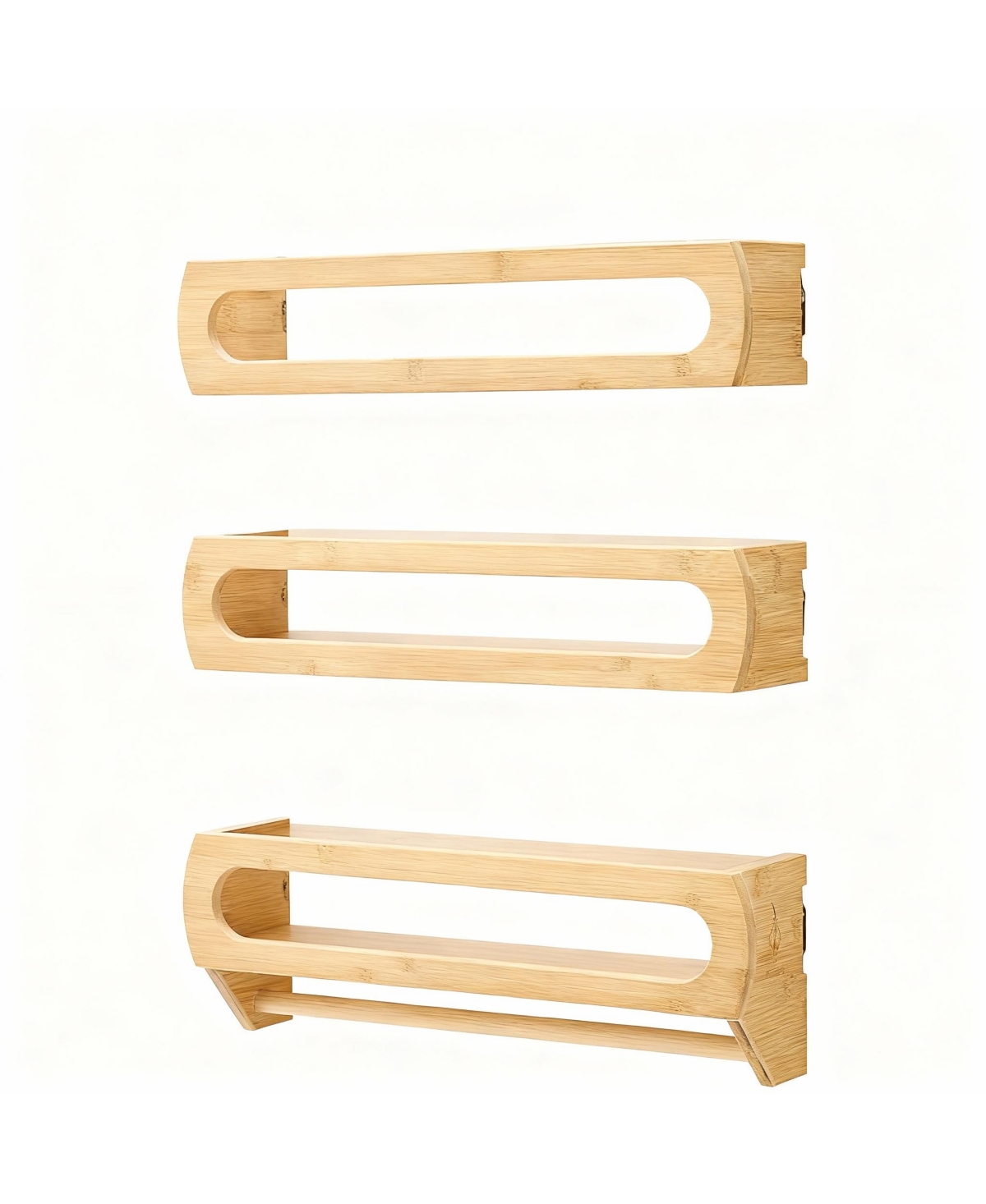 Click here for Yigii Solid Bamboo Wall Shelves - Natural prices