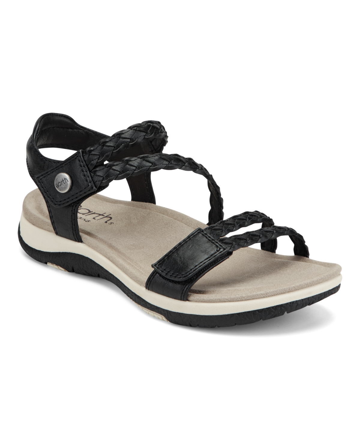 Click here for Earth Womens Stellon Braided Strappy Flat Sandals... prices