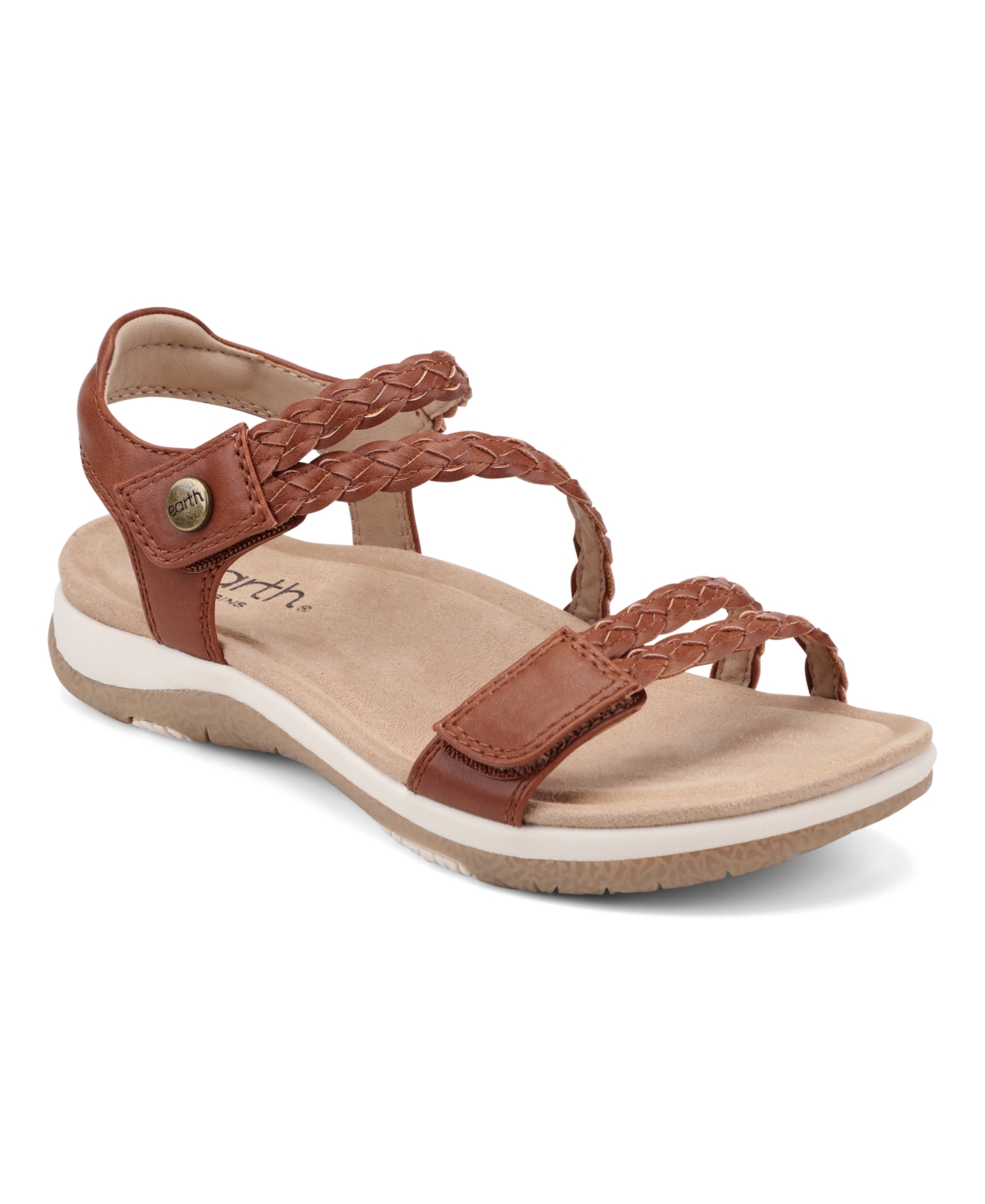 Click here for Earth Womens Stellon Braided Strappy Flat Sandals... prices