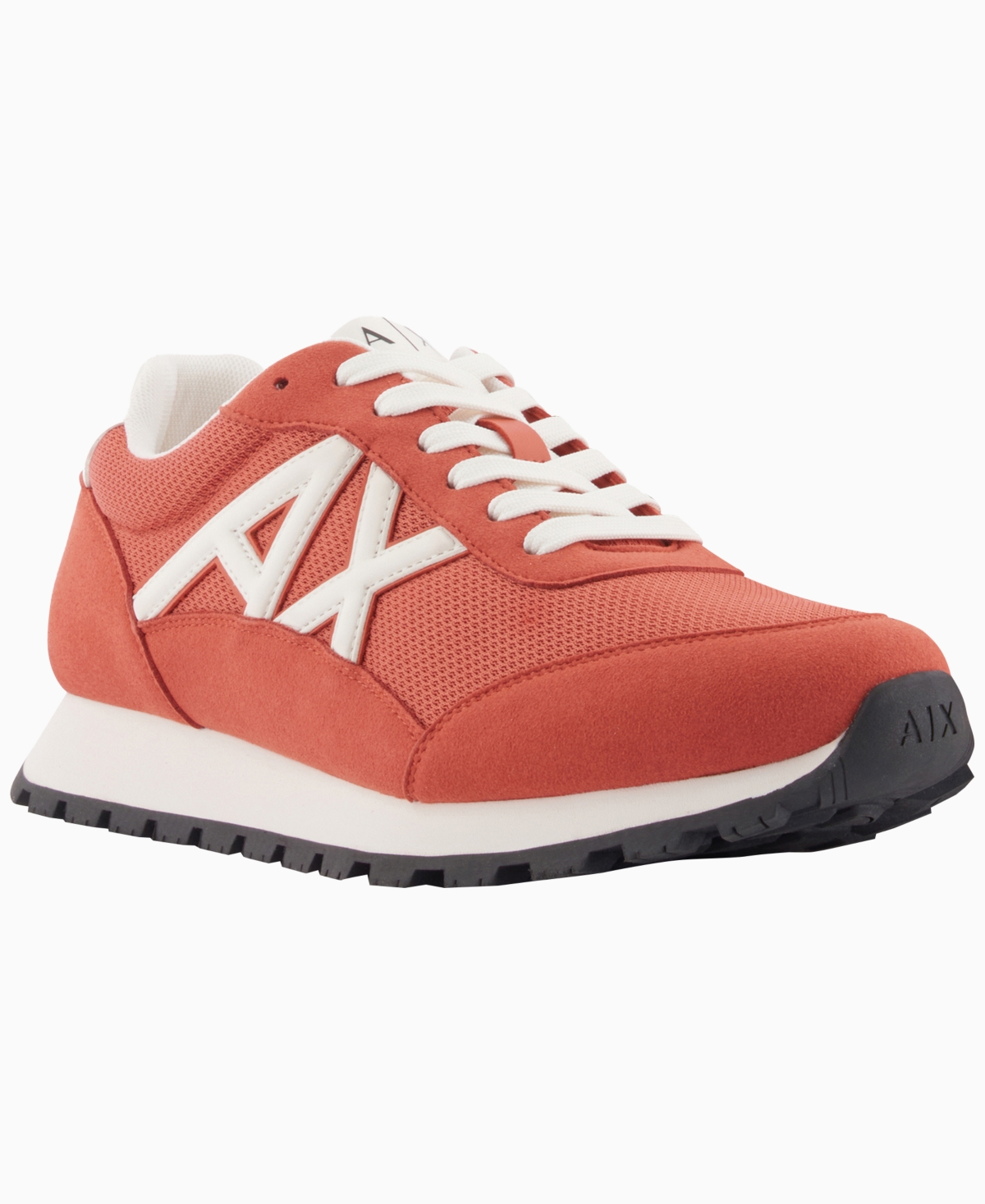 Click here for A|X Armani Exchange Mens Lace-Up Sneakers - Orange... prices