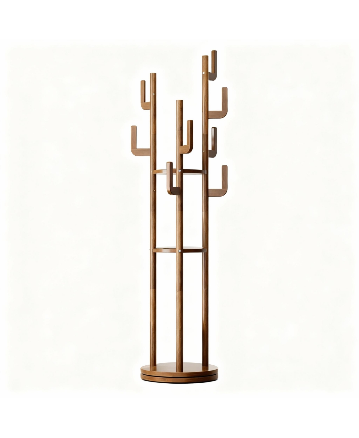 Click here for Yigii Rotating Solid Wood Coat Rack - 9 Hooks  3 S... prices