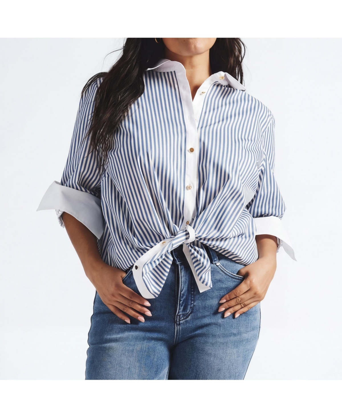 Click here for Universal Standard Plus Size Womens Madison Shirt... prices