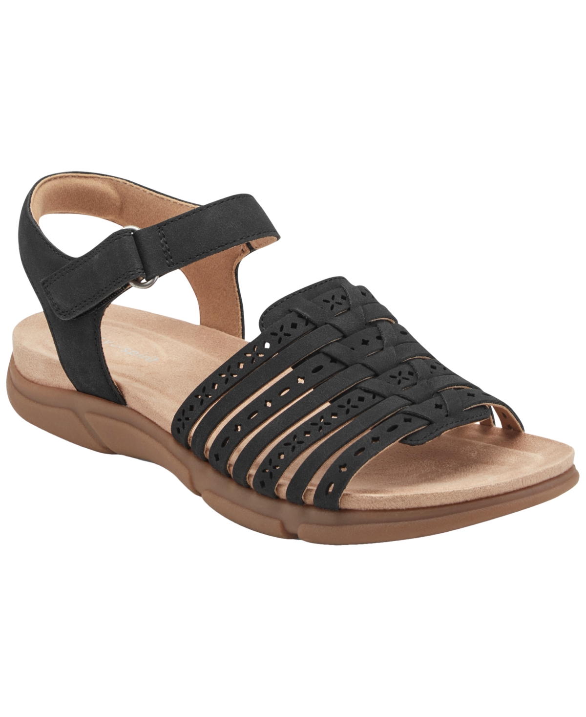 Click here for Easy Spirit Womens Mandie Strappy Flat Sandals - B... prices