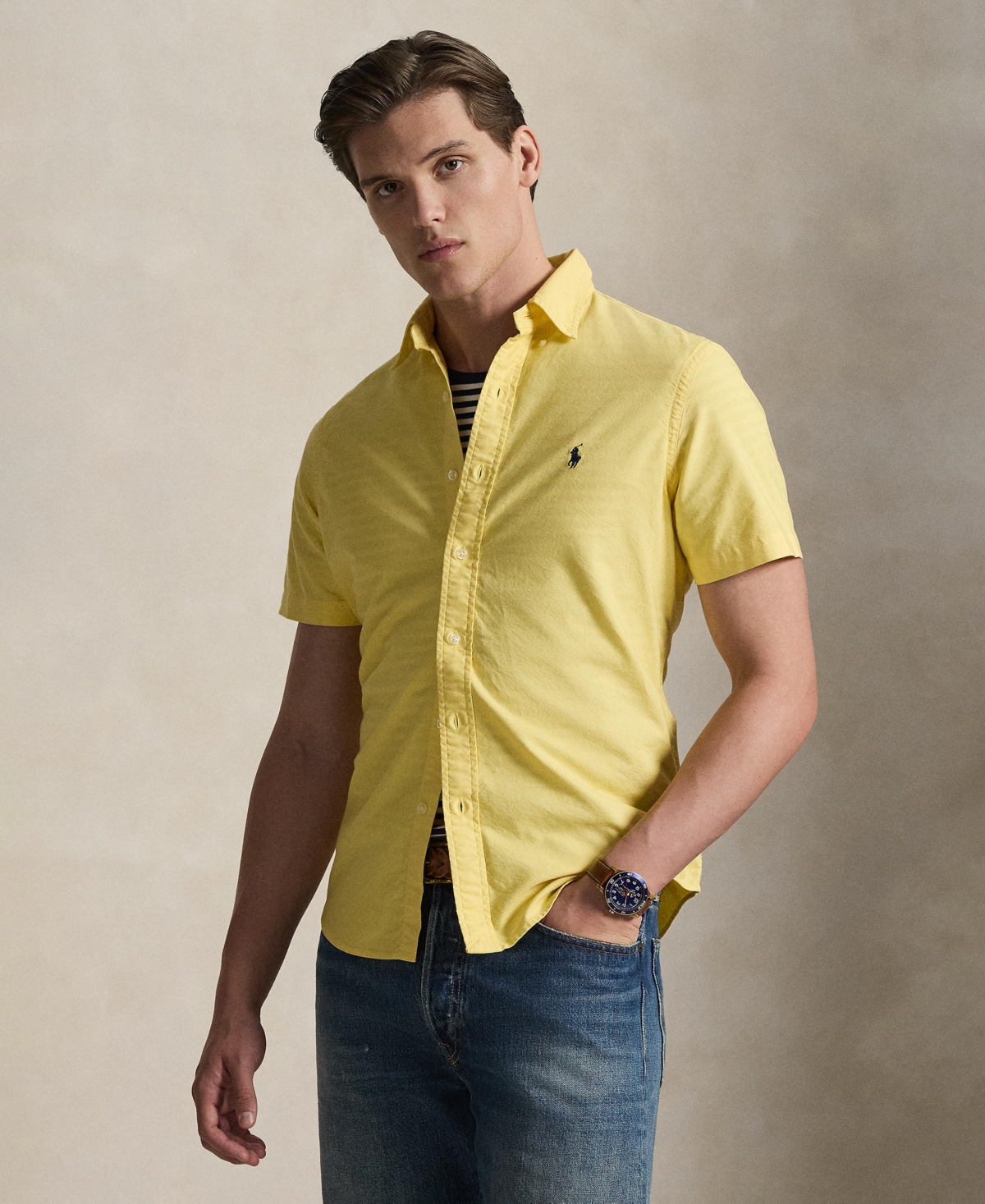 Click here for Polo Ralph Lauren Mens Garment-Dyed Oxford Shirt -... prices