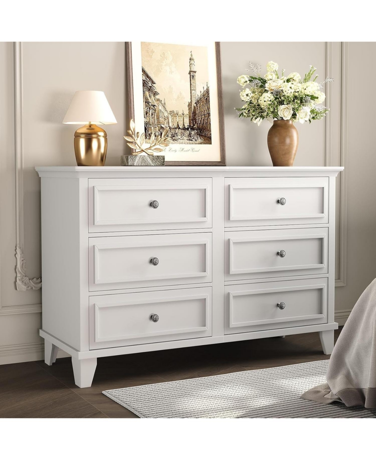 Click here for gaomon 6 Drawer Dresser for Bedroom with Metal Han... prices