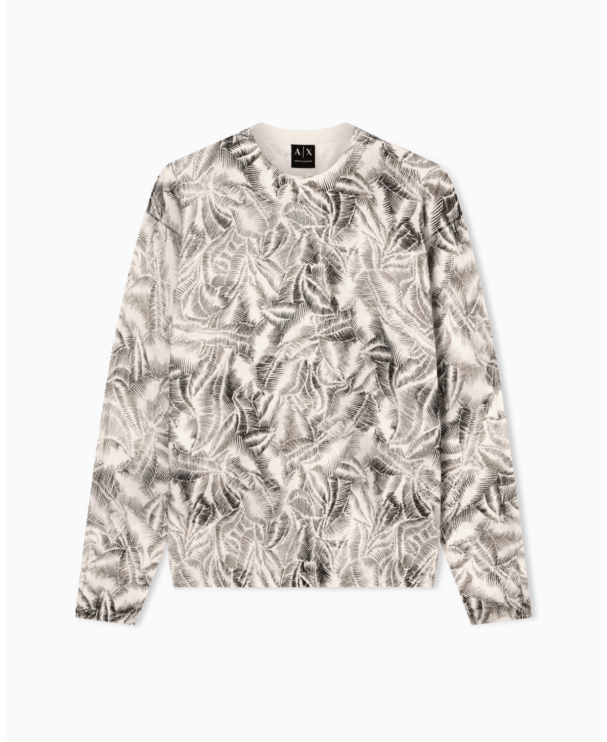 Click here for A|X Armani Exchange Mens Ibiza X Leaf Print Crewne... prices