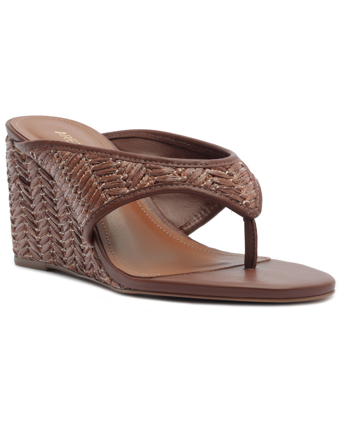 Click here for Arezzo Womens Sara Wedge Sandals - Castanho prices